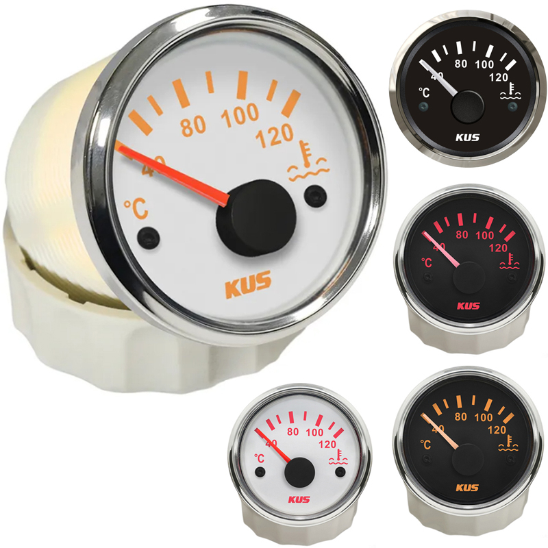 KUS Brand New Water Temp Gauges 52mm 40~120℃ Water Temperature ...