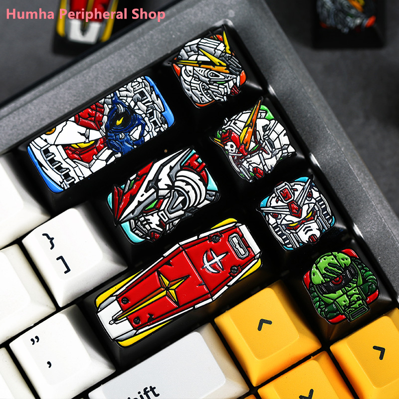 Humha Artisan keycap GUNDAM theme keycap Mechanical keyboard keycap ...