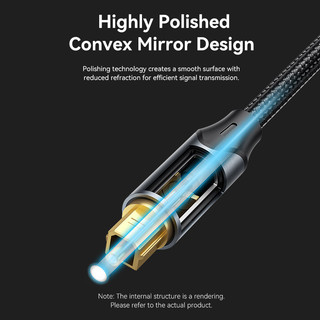 Vention Optical Fiber Square Port to 3.5mm Optical Fiber Round Port ...
