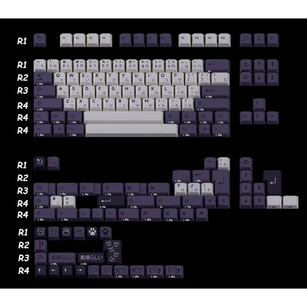 KBDfans PBTFANS SUBARASHĪ Keycaps Base kit | Shopee Malaysia
