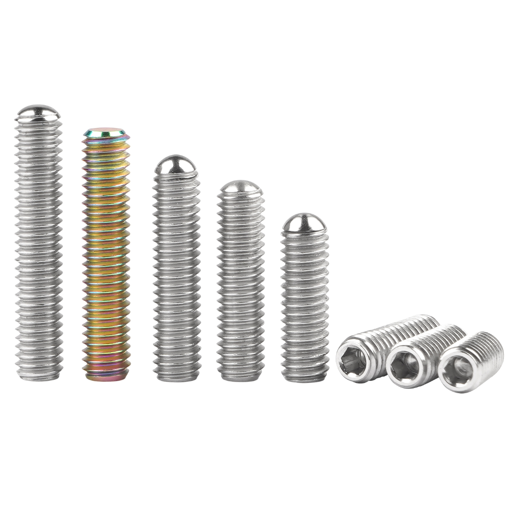 Wanyifa Titanium Bolt hex Socket Set Screw Tc4/Gr5 M4 M7 Headless Hex Socket Set Screw DIN916 ...