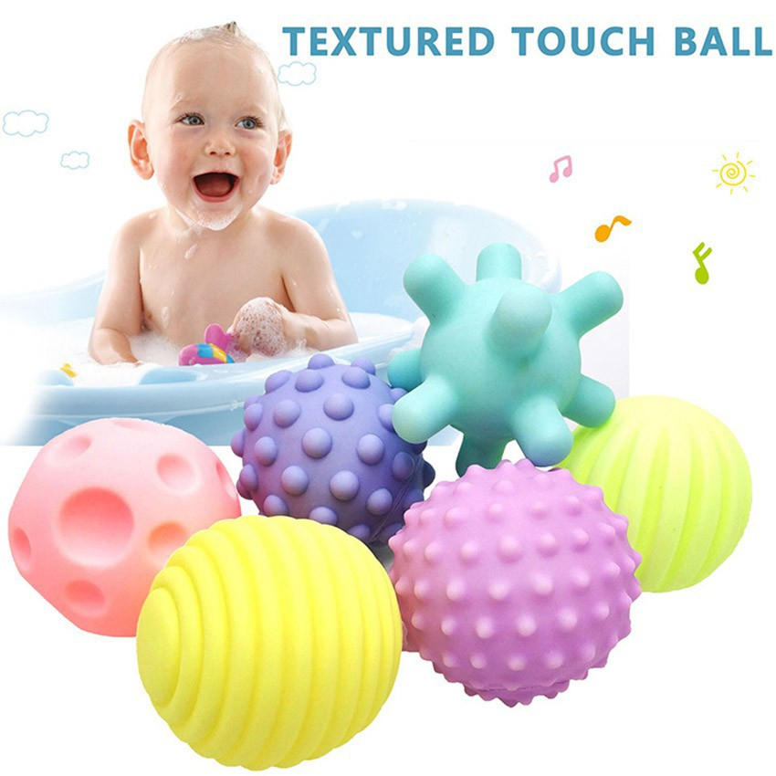 Montessori Education Toys 6PCS Sensory Touch Multiple Textured Baby ...