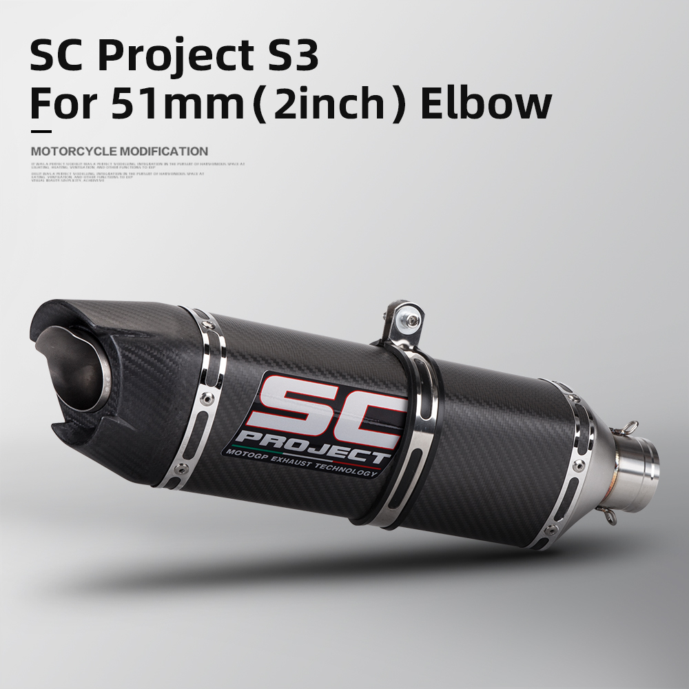 SC Project Muffler/carbon muffler General Motorcycle Exhaust Muffler ...