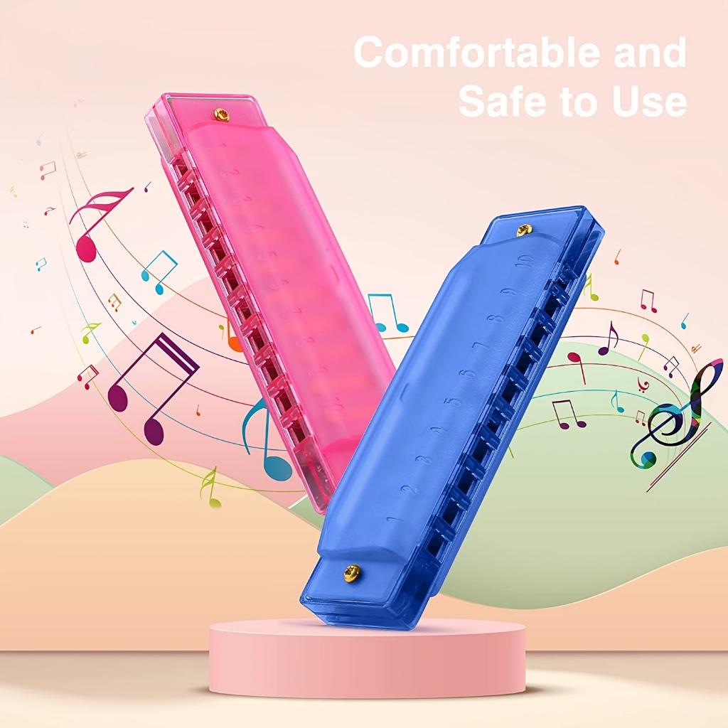 10 Hole Harmonica Mouth Plastic Organ Musical Instruments For Beginners Harmonica Harp Harmonium ...
