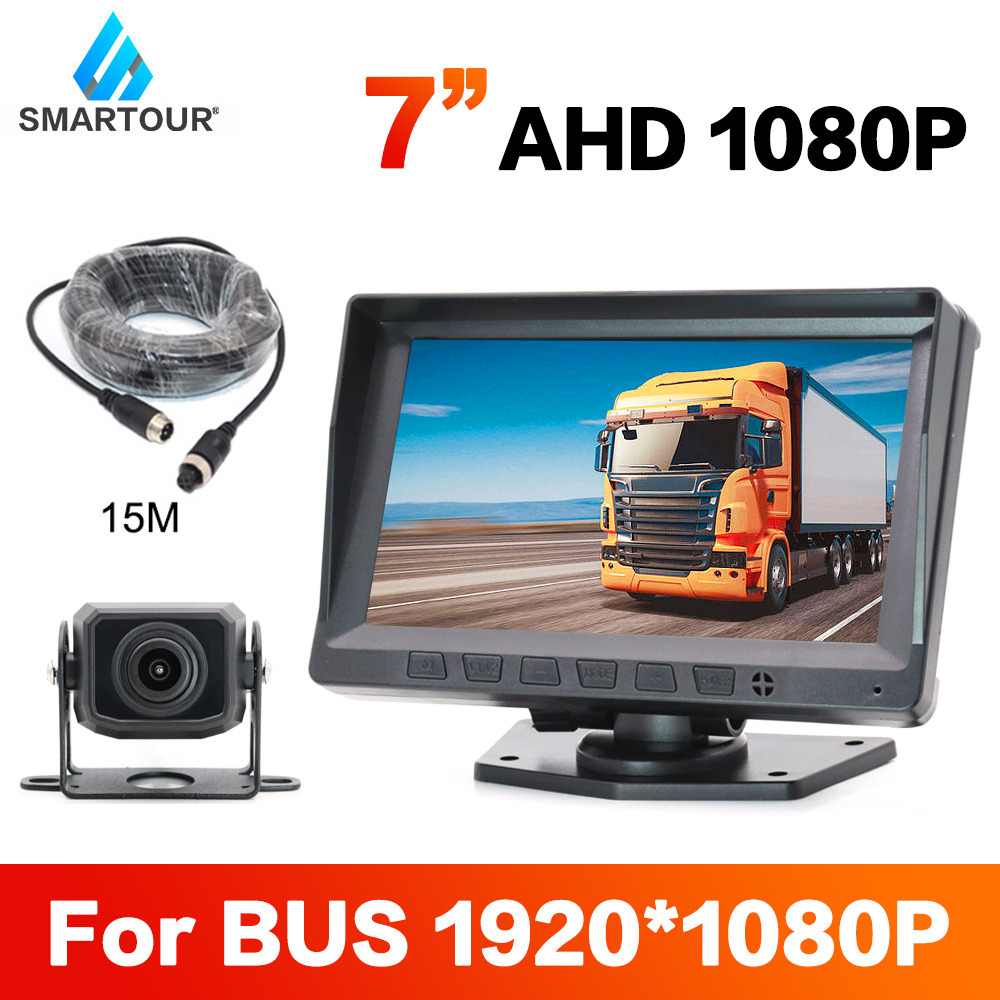 Smartour Vehicle AHD Back up Reverse Camera 4-Pin Connector + 7" AHD ...