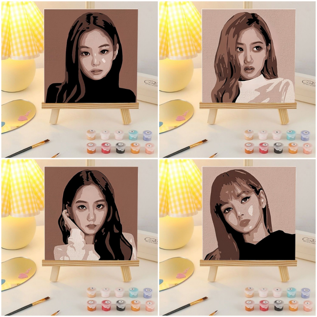 DROFE 20×20cm Paint By Numbers With Frame Seri Blackpink (Kim Jennie ...