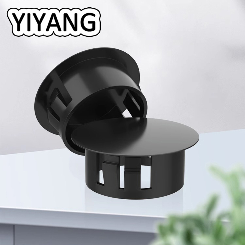 1pcs 5mm-25mm Black Plastic Snap-on Hole Caps Plug Cover Gasket ...
