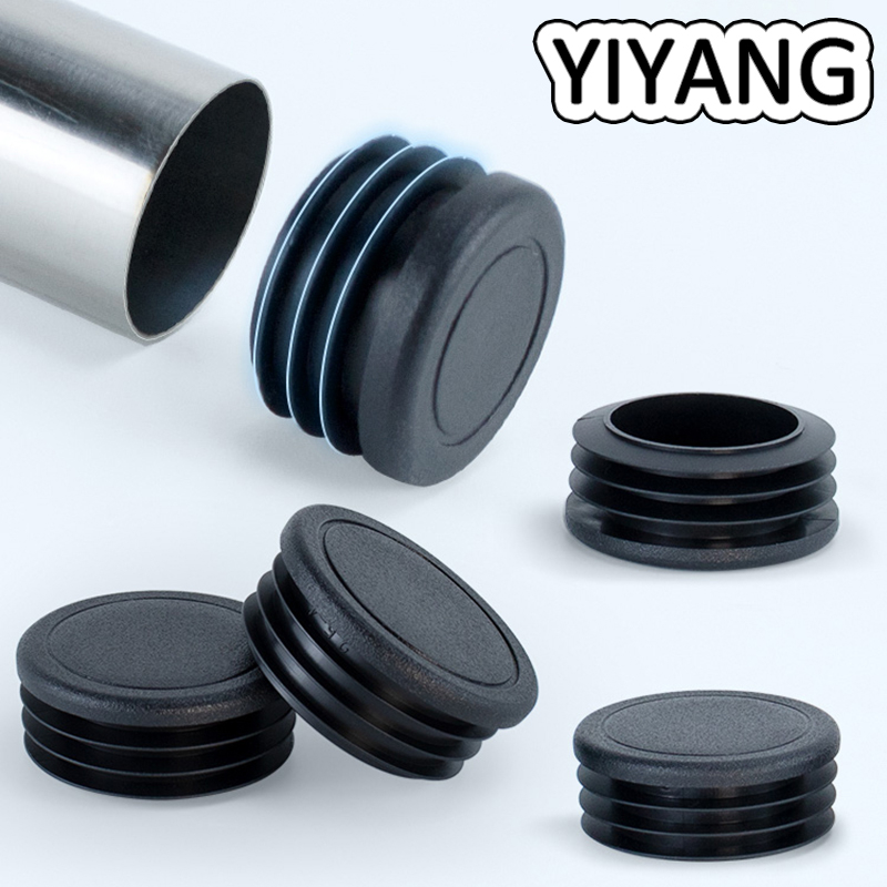 10mm-140mm Black Round PE Plastic Tube Plug Pipe Tubing Plug End Cap ...
