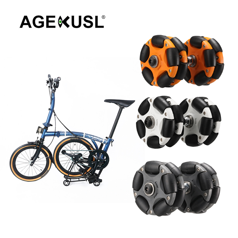 AGEKUSL 58mm Ezwheels Bike Omni Easy Wheels Omni-directional Roller Use ...