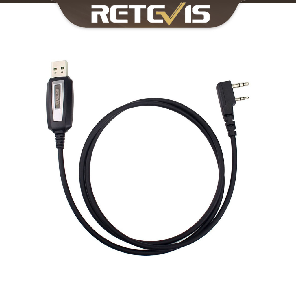 Retevis USB Programming Cable 2 Pin Compatible with Walkie Talkie RT24 ...