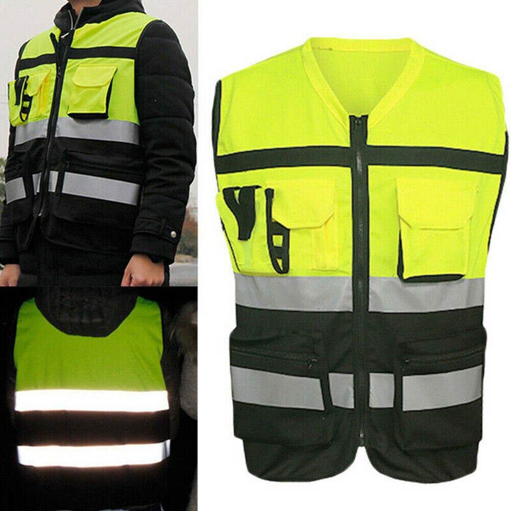 [lovoskiMY] Reflective Vest with Pocket for Traffic Warning | Shopee ...