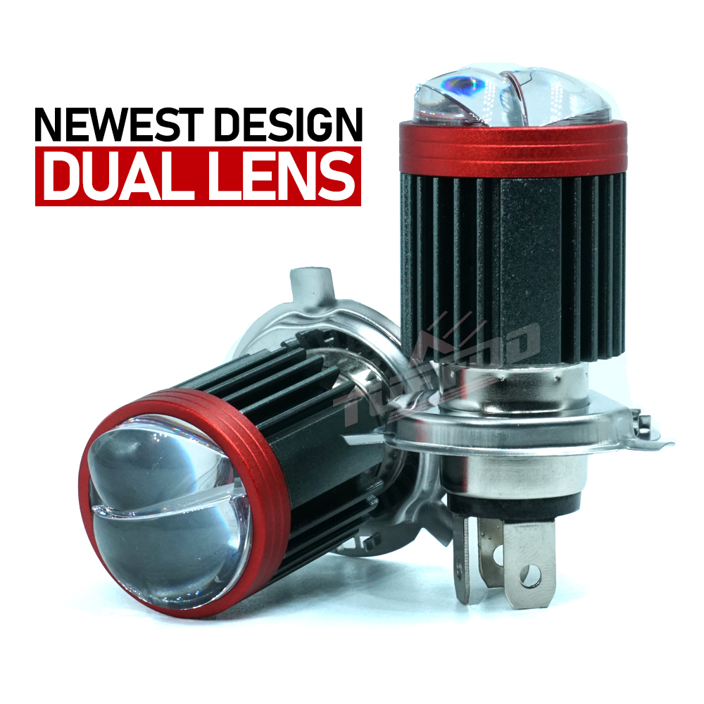 2023 Newest Super Bright Dual Color Yellow White Dual Lens H4 HS1 H6 ...