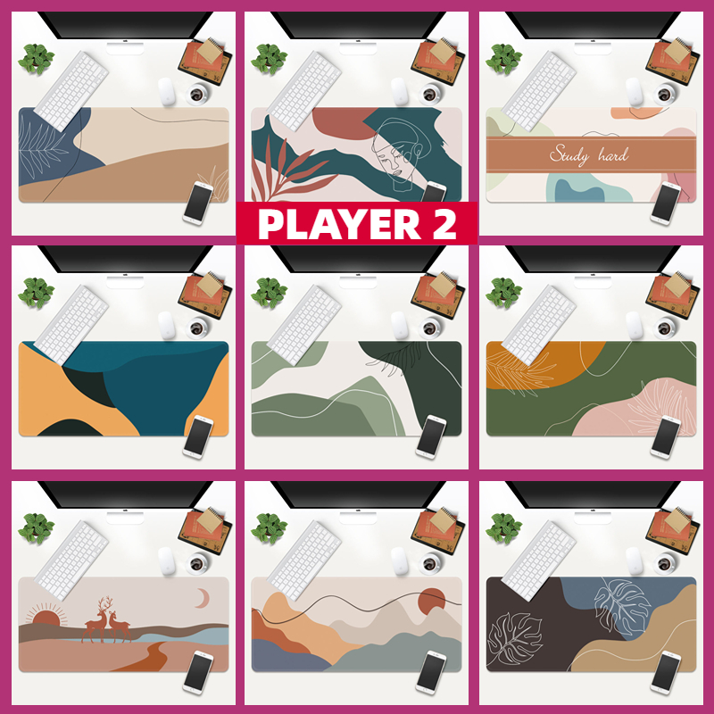 Morandi Mouse Pad Cute Large Pink Kawaii Simple Ins Gaming Mousepad ...