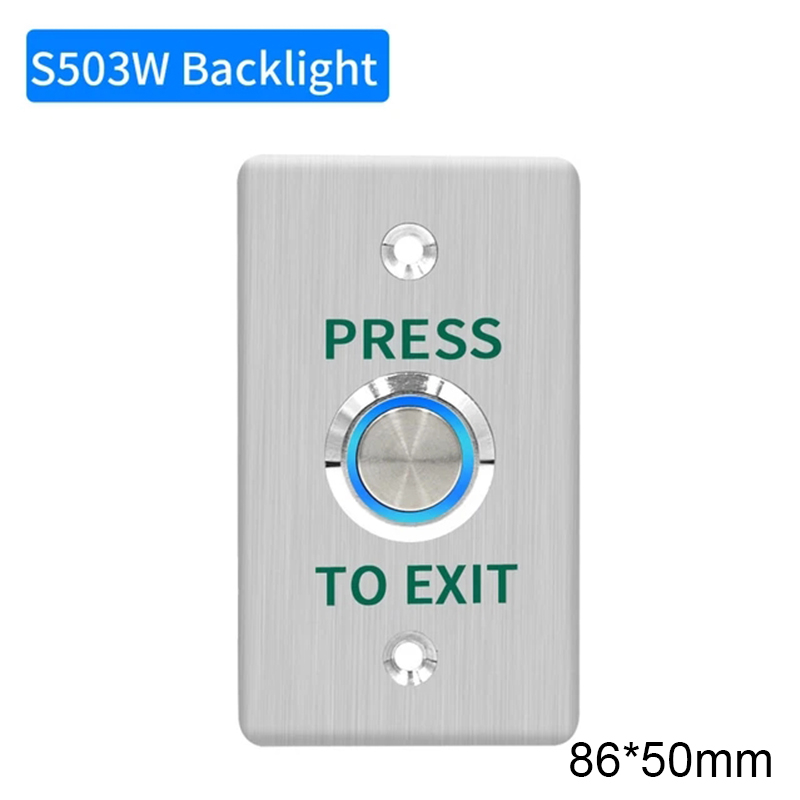 Waterproof Door Push Exit Button Gate Release Switch Opener COM NC NO LED Backlight For Door ...