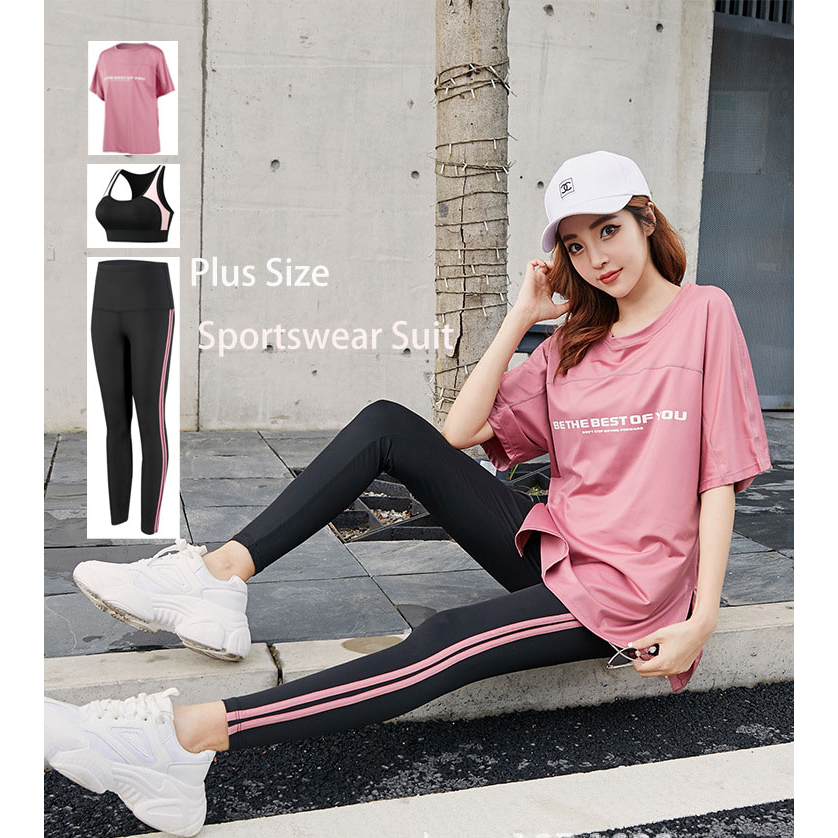 sport suit women Yoga Set Sportswear Suit sport clothes three-piece suit yoga sportswear T-shirt ...