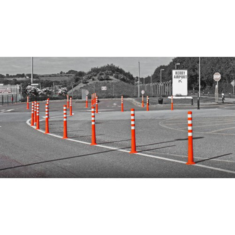 【SEY】30 Inch 75cm Flexible Post Pole Road Cone Safety Red EVA Material ...