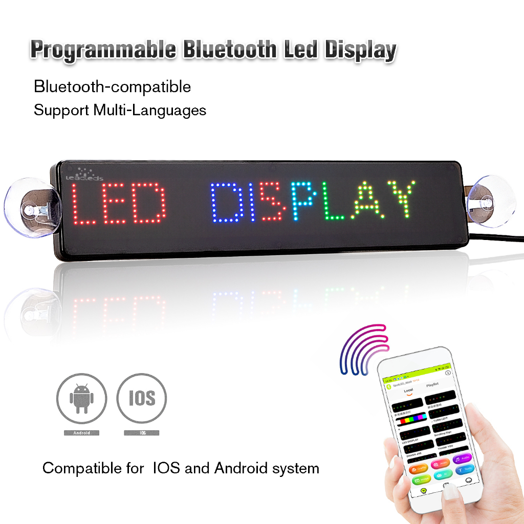 Leadleds Scrolling Led Sign Bluetooth Connection Smartphone ...
