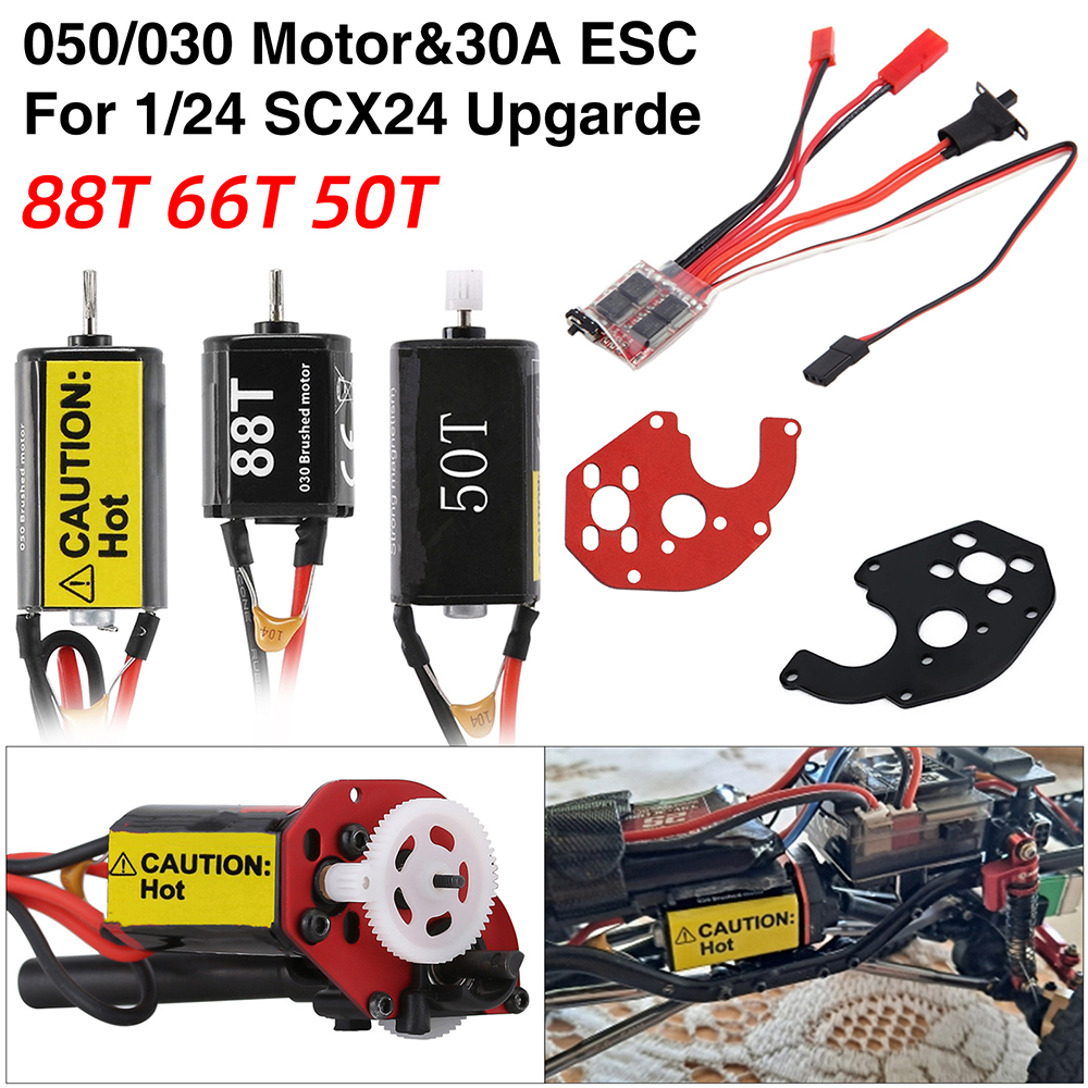 SCX24 Motor Upgrades Kit For 1/24 RC Crawler Axial Scx24 Brushed Esc ...