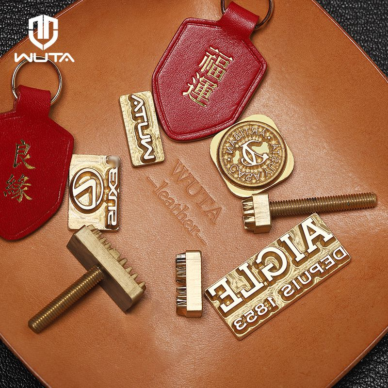 WUTA Custom Embossing Logo Stamp Iron Electric Handle Brass Stamp Seals ...
