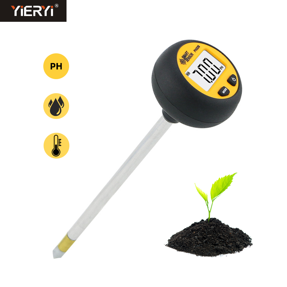 Yieryi Soil pH Tester Soil Moisture and Temp Tester Soil Acidity and ...