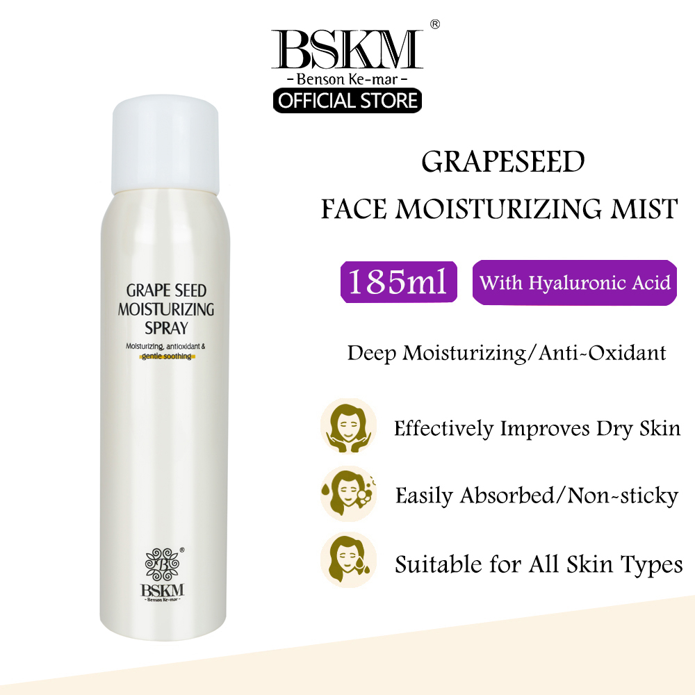 BSKM Grapes Seed Face Moisturizing Mist Toner Spray Whitening Hydrating ...
