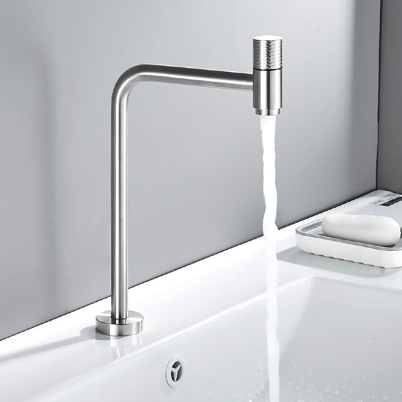 Bathroom Faucet cold water only faucet 304 stainless steel mop pool ...