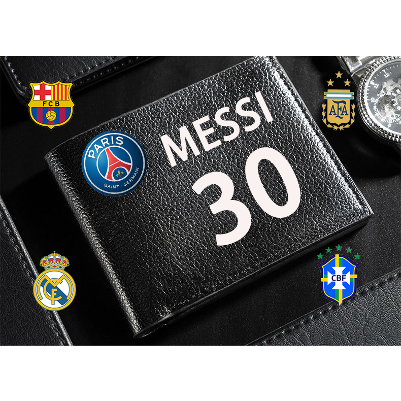 Popular Men's Short Soft Leather Wallet Football Club Paris Royal Horse ...