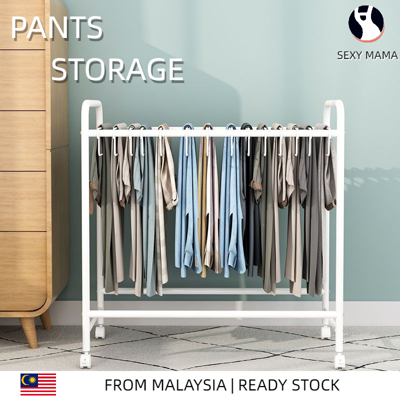 Pants Hanger Rack Rak Tudung Hanger Seluar Multi-Layer Hanging Clothes ...