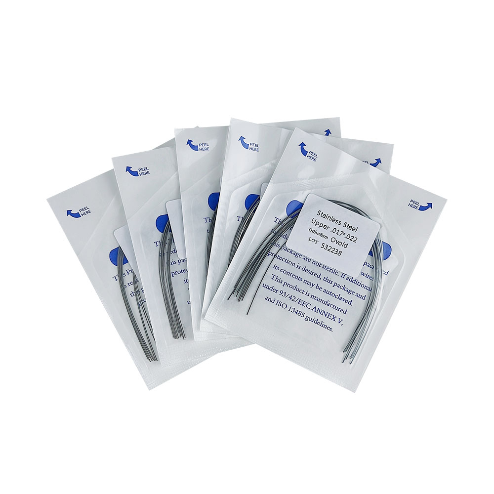 10pcs/pack Dental Orthodontic Stainless Steel Round/Rectangular Wire ...