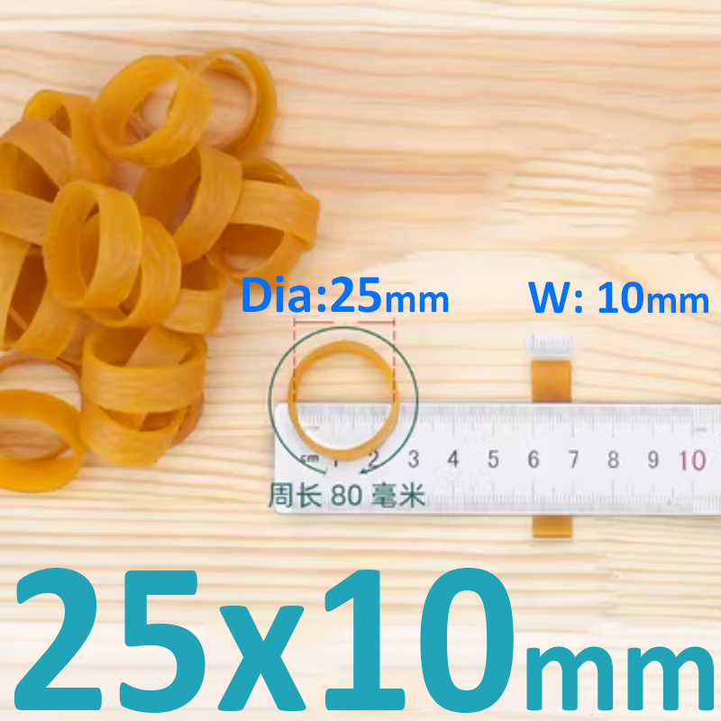 Rubber Band Yellow Rubber Bands High Elastic Cowhide Industrial Durable ...