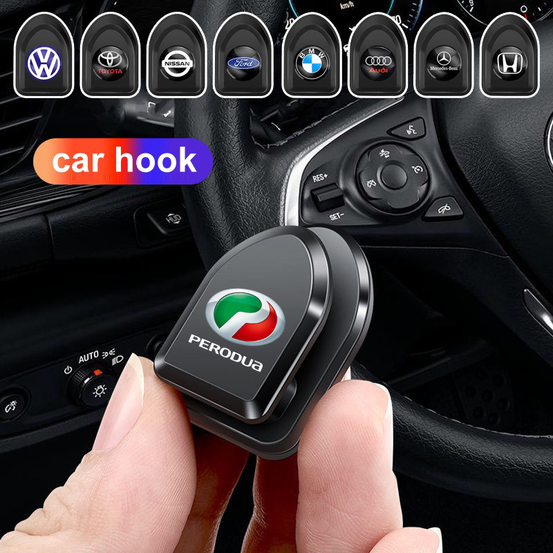 4PCS Car Hook Interior Hanging Creative Hidden Form Multifunctional Car ...