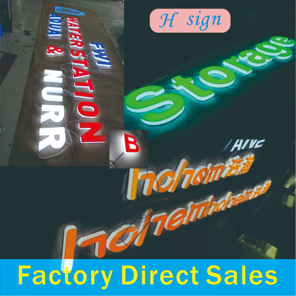 led Luminous Character door signboard Customized 12v Outdoor Waterproof ...
