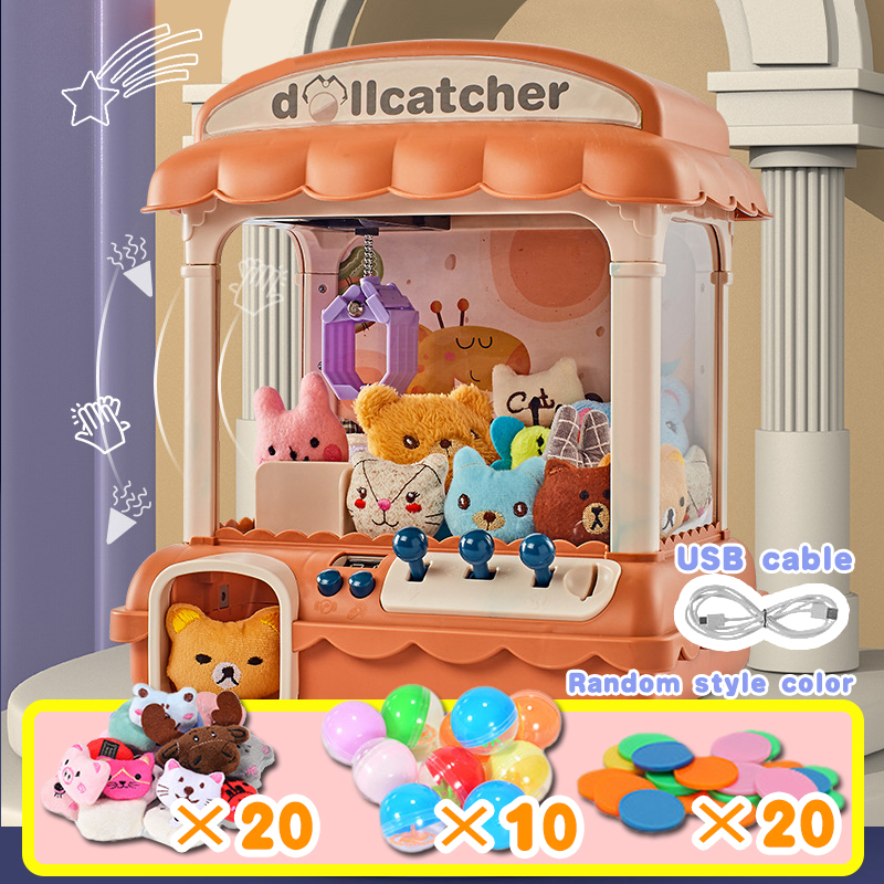 Kids Mini Doll Machine Grab Claw Game Machine Grabber Clamping Clipping ...
