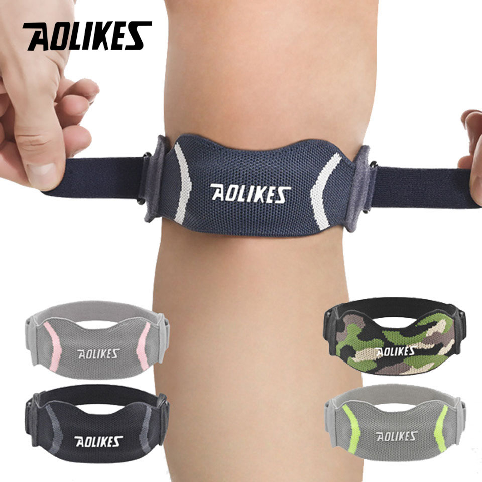 AOLIKES 1PC Patella Knee Strap, Adjustable Knee Brace Patellar Tendon ...