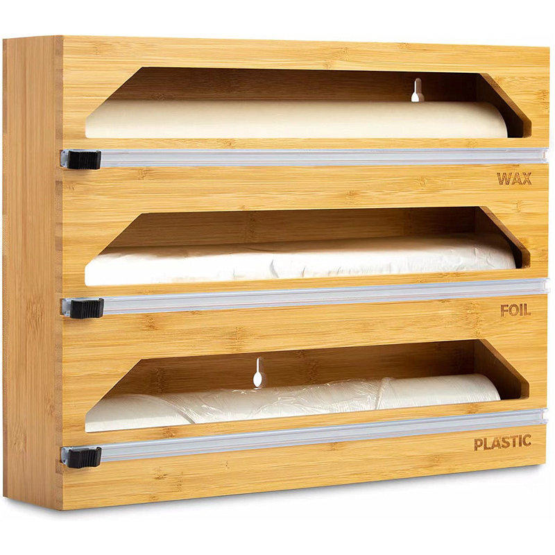 Foil and Plastic Wrap Organizer Kitchen Organizer Plastic Wrap ...