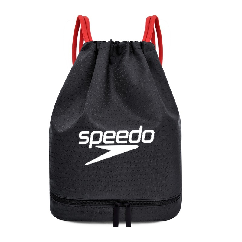 Speedo Dry Wet Separation Swimming Bag Drawstring Waterproof Backpack ...