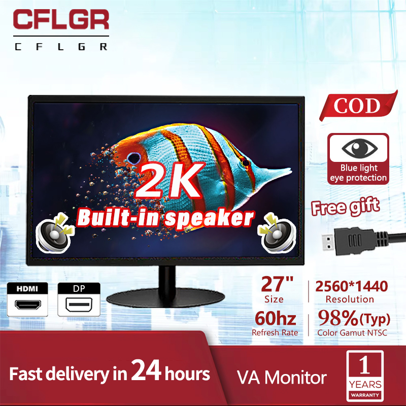 Monitor PC 27 Inch Boundless/Curved Monitor Gaming 75HZ 19-24Inch 75HZ ...