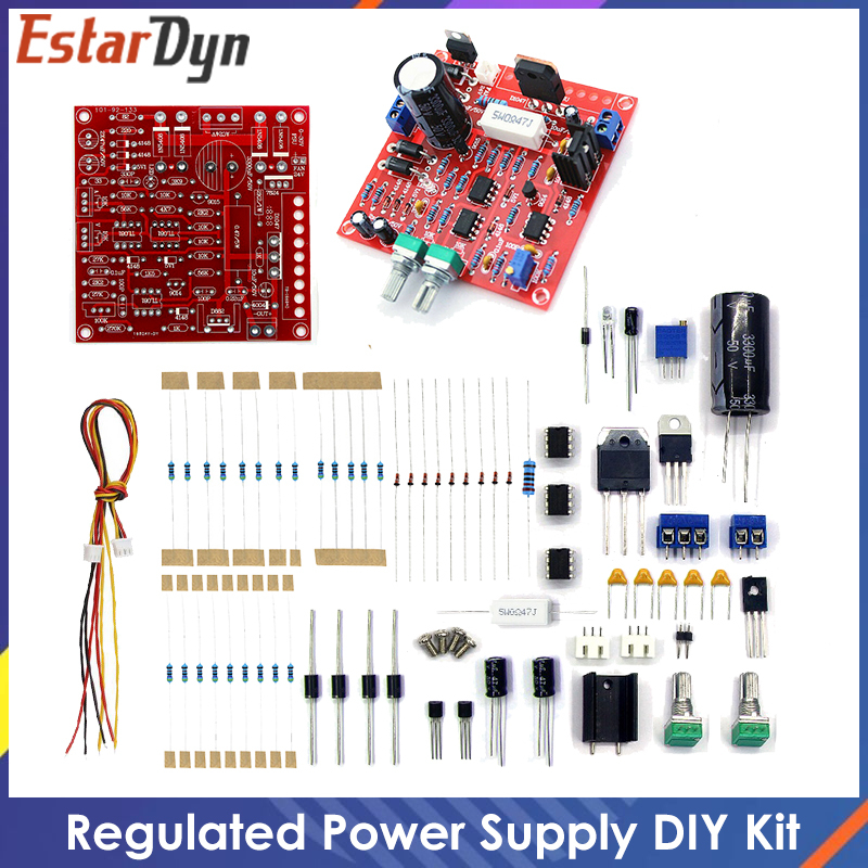 0-30V 2mA-3A DC Regulated Power Supply DIY Kit Continuously Adjustable Current Limiting ...