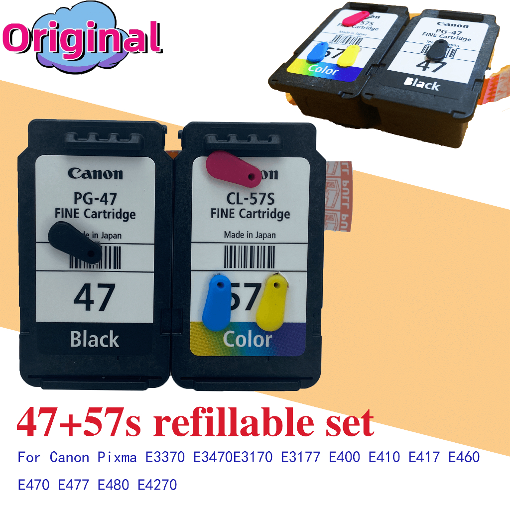pg47 cl57 Original Ink Cartridge PG-47 CL-57 for Canon Printer Pixma ...