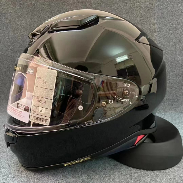 SHOEI Z8 Shiny Black Motorcycle Full Face Helmet Riding and Falling ...