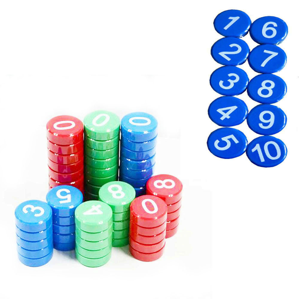 1-10 Arabic Number Round Fridge Magnets Refrigerator Whiteboard Map ...