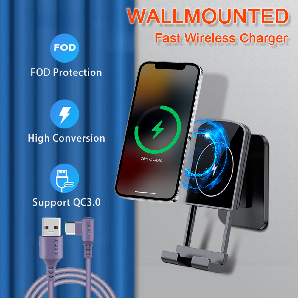 New Wall-Mounted Wireless Fast Charging, Compatible with iso, android ...