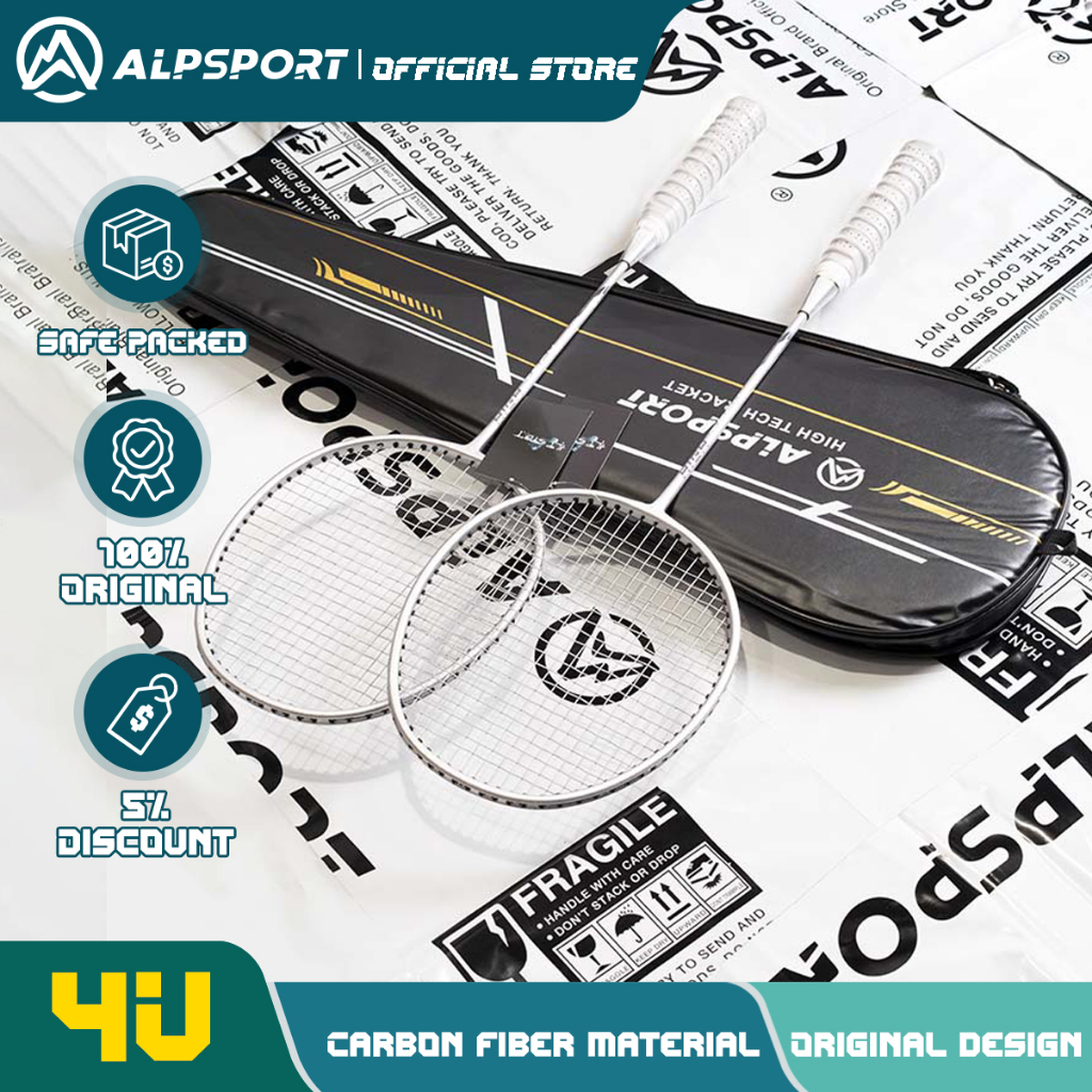 ALP RR 2pcs 4U G5 Original Design Full Carbon Fiber 20-22Lbs Strung ...