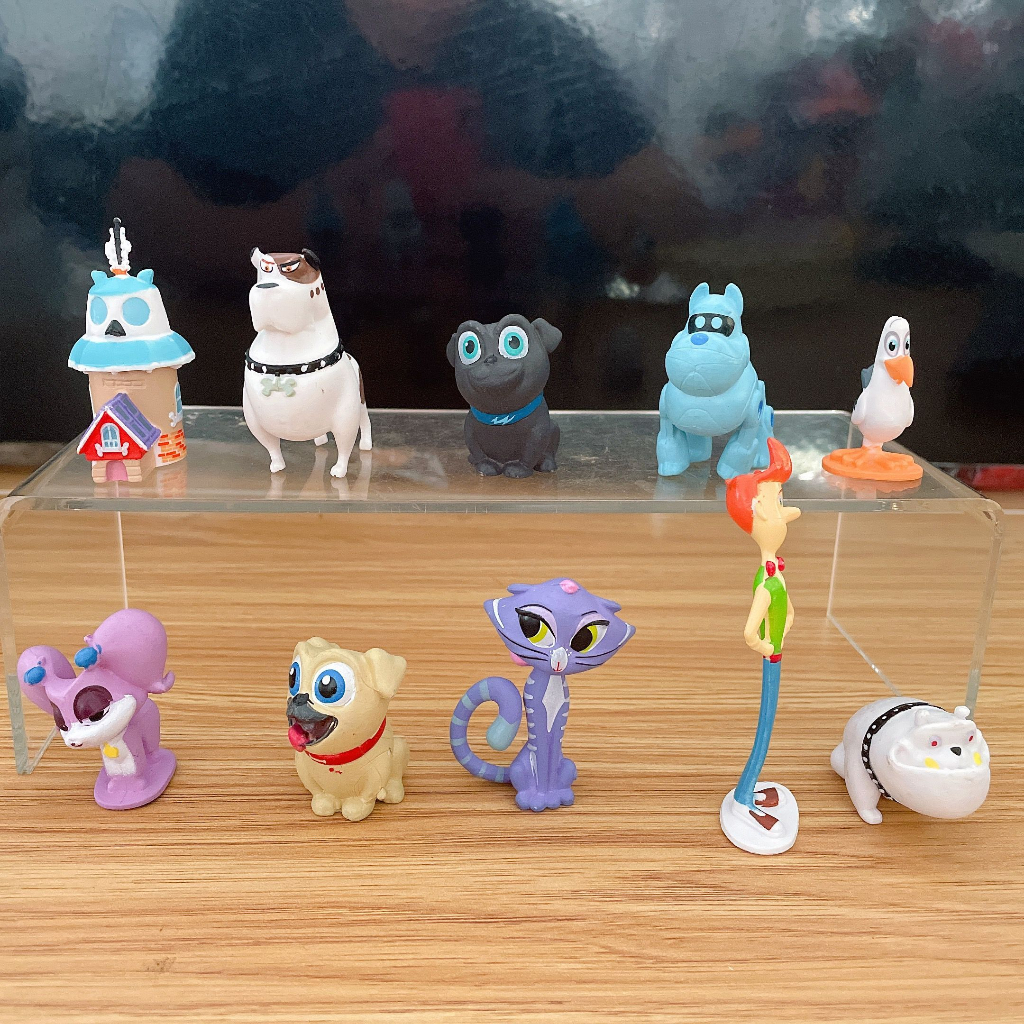 10Pcs 3-7cm Puppy Dog Pals Bingo Rolly Bob Dog and Friends Cute Mini ...