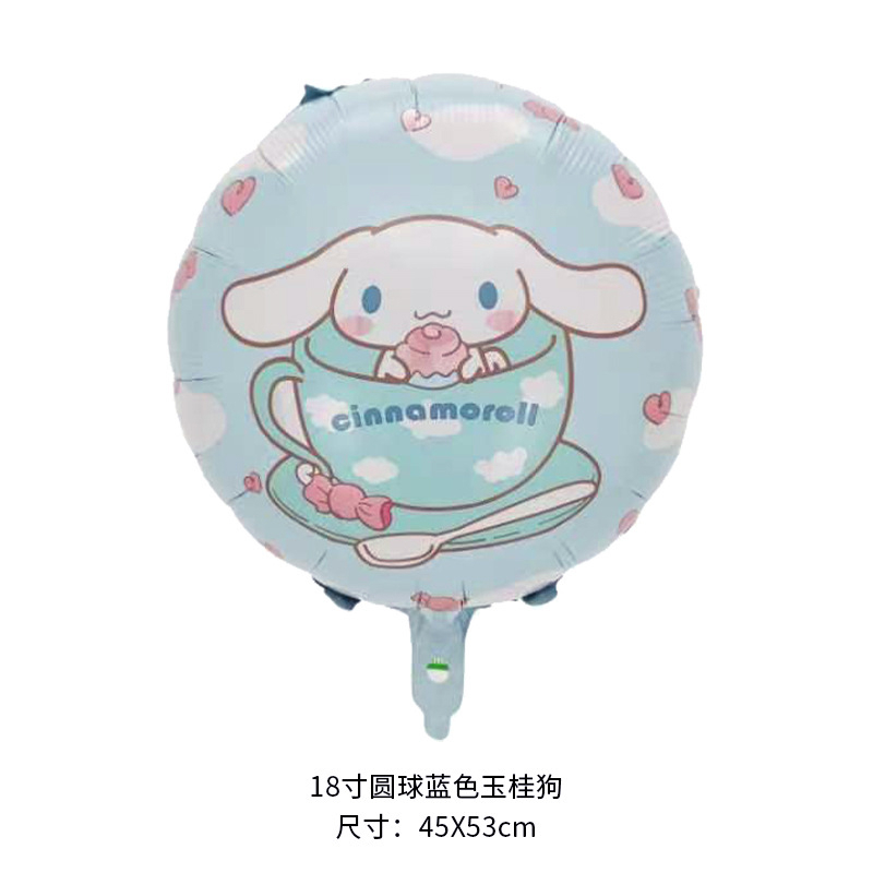 Sanrio Cinnamoroll Balloons banner cake toppers Birthday Party ...