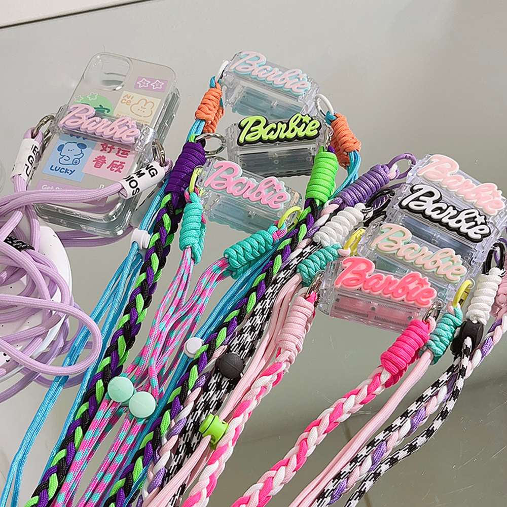 Universal Multicolor Barbiestyle Mobile Phone Chain Lanyard with Clip ...