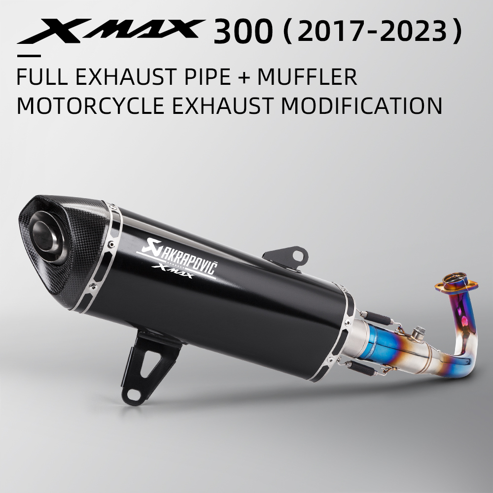 For XMAX250 xmax 2017-2023 Akrapovic Motorcycle Exhaust Escape Moto ...