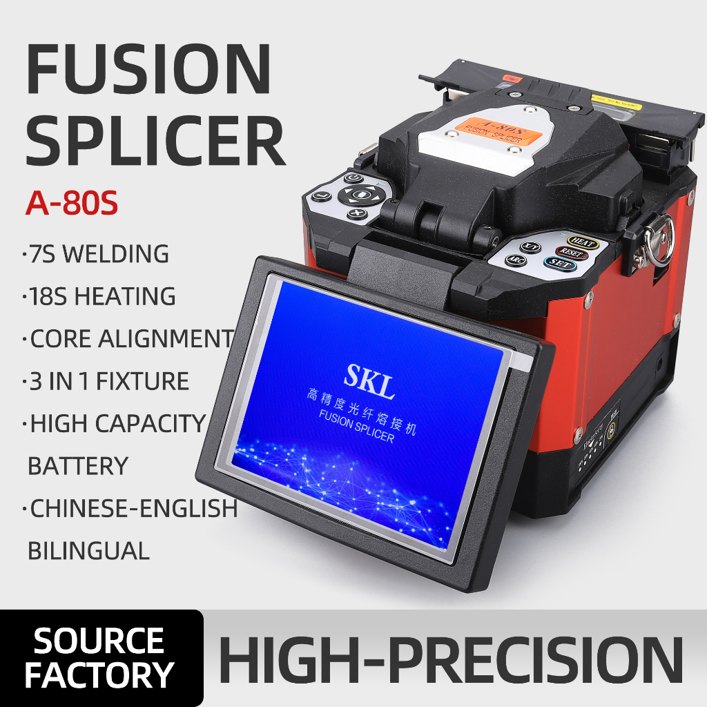 FTTH fusion splicer A-80S Fusion Splicer Tool Set Fiber Power Meter And ...