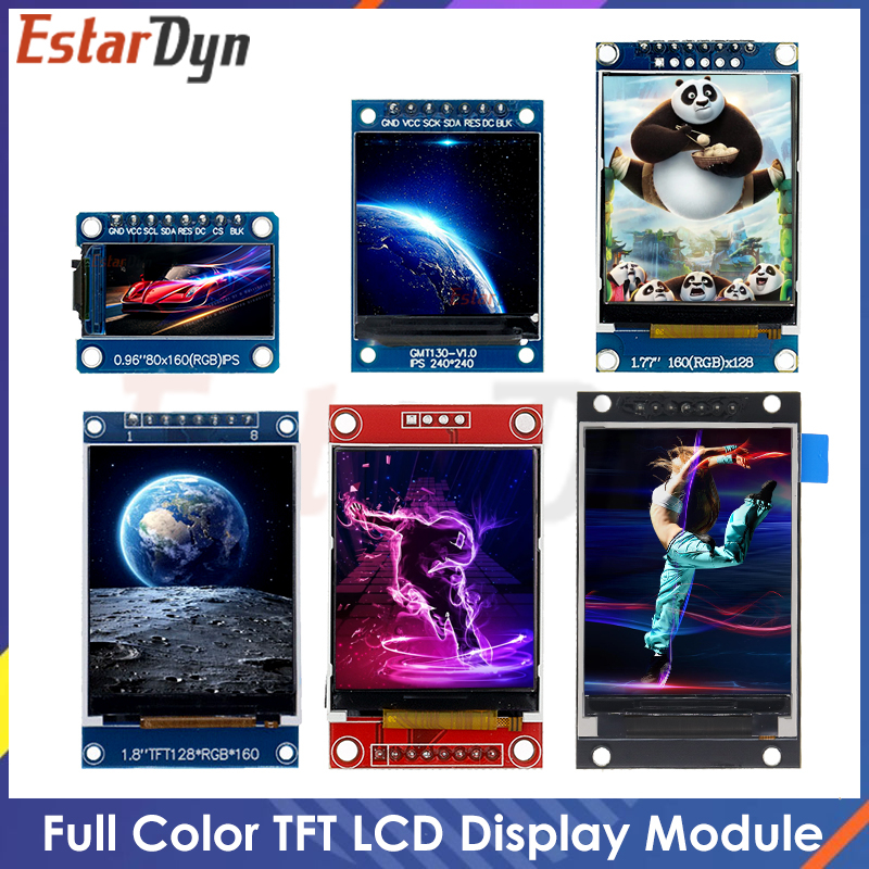 TFT Display 0.96/1.3/1.44/1.77/1.8/2.0 inch IPS 7P SPI HD 65K TFT Full ...