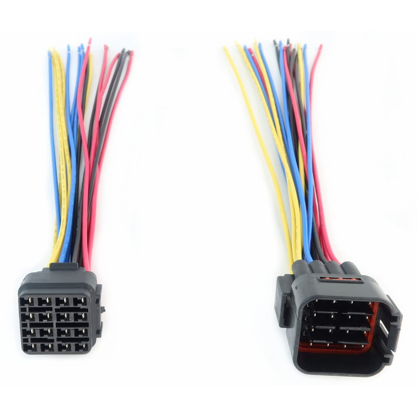 16 pin waterproof electrical connector plug for cars male female ...